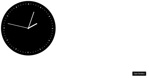 React Analog Clock Examples Codesandbox React Analog Clock Examples Codesandbox