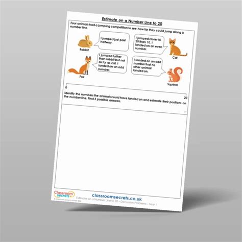Year 1 Estimate On A Number Line To 20 Varied Fluency Resource Classroom Secrets