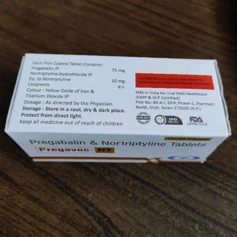 Pregabalin Nortriptyline Tablets At Rs 157 Box In Ahmedabad Id 2851563892612