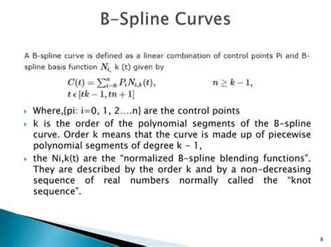Bezeir Curve Na B Spline Curve PPTX