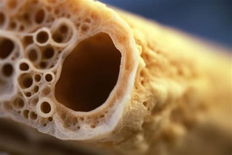 Premium Ai Image Macro Shot Of A Bone Marrow Sample On A Slide Created With Generative Ai