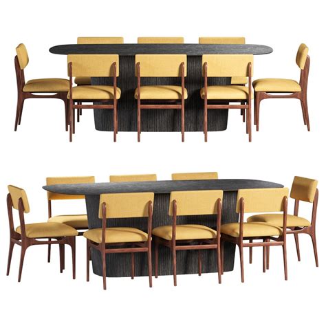Dining Set By Cb2 2 3d Model For Corona