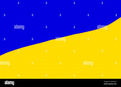 Illustration Of The National Flag Of Ukraine The Flag Of Ukraine Consists Of Equally Sized