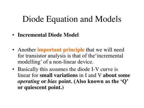 PPT Diode Equation And Models PowerPoint Presentation Free Download ID 260037