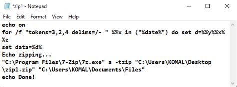 How To Zip A Folder Using A Batch File In Windows 11