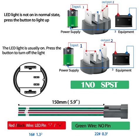 15amp Waterproof Ip67 19mm Momentary Push Button Switch