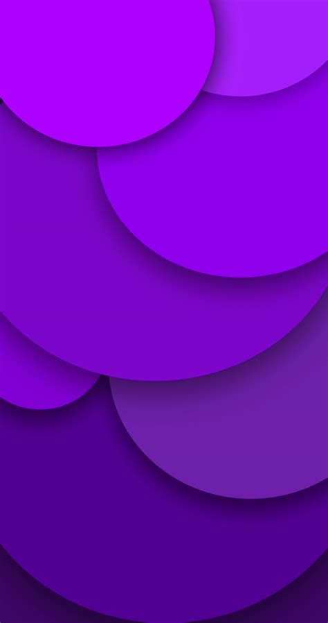 Download Violet Circles Overlapping Mobile 3d Wallpaper