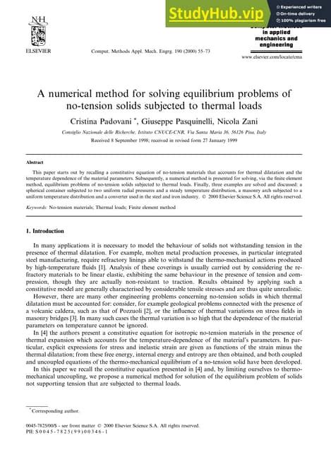 A Numerical Method For Solving Equilibrium Problems Of No Tension