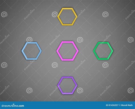D Octagon Template Layout Stock Illustration Illustration Of Corporate