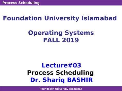 Os Lectures Slides Which Include Processesthreadsprocessscheduling