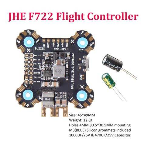 Buy Jhe F722 Stm32f722 Flight Controller Built In Osd