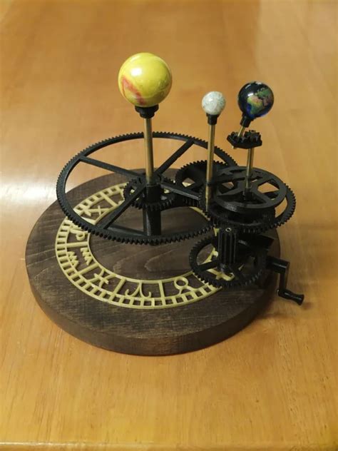 Sun Earth And Moon Model Tellurion Orrery With 3D Printed Parts