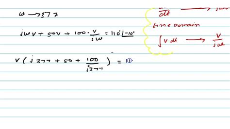SOLVED A Parallel R L C Circuit Has The Node Equation D V D Numerade