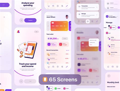 Money Management App Ui Kit On Behance