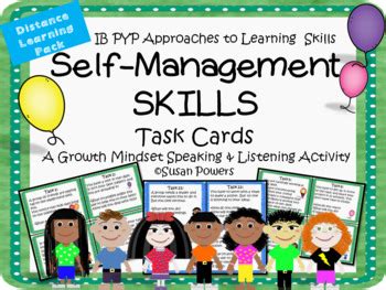 IB PYP Self Management Skills Task Cards By Susan Powers TPT