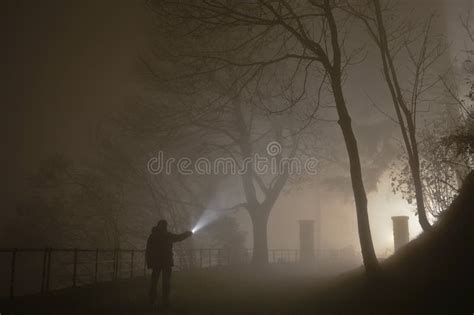 A Man In The Darkness Stock Image Image Of Danger Rain 27485533