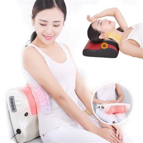 Massage Pillow Neck Massager Infrared Heating Shou Grandado