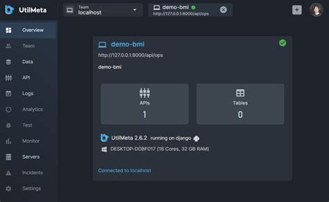 Bmi Calculation Api Utilmeta Python Framework