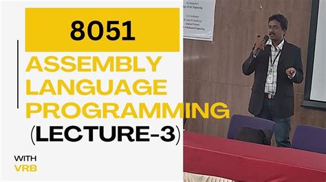 8051 Microcontroller Assembly Language Programming Lecture 3 Youtube