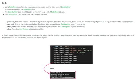 Solved Write A Class Named Retailltem That Holds Data