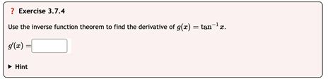 Solved ﻿exercise 374use The Inverse Function Theorem To