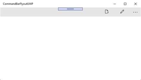 Change In Appearance Of AppBarButton With Flyout On CommandBar In