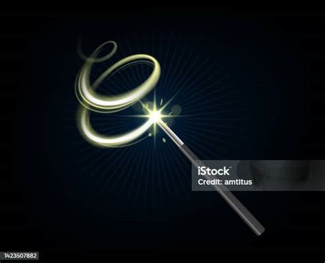 Wand Swirl Stock Illustration Download Image Now Paranormal Waving