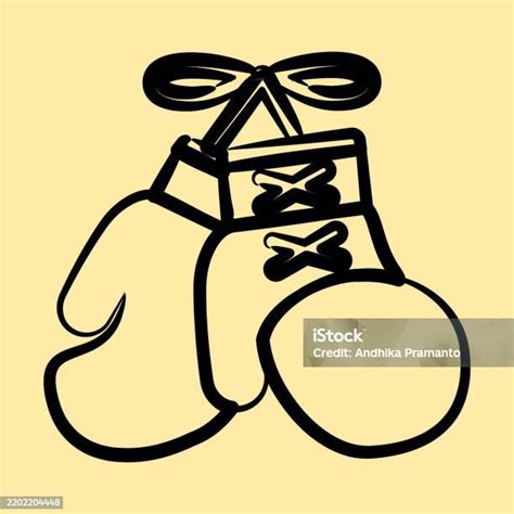 아이콘 권투 장갑 전통적인 문신 요소 손으로 그린 스타일의 아이콘입니다 경쟁에 대한 스톡 벡터 아트 및 기타 이미지 경쟁 권투 글러브 권투 스포츠 Istock