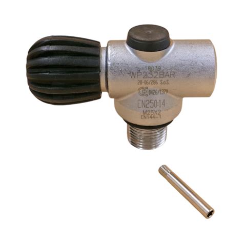 Monoventil Mit M25x2 Flaschenhalsgewinde 232bar Für Tauchflaschen