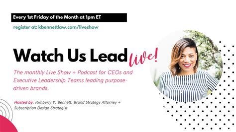 Nov 3rd Watch Us Lead Live Show Crowdcast