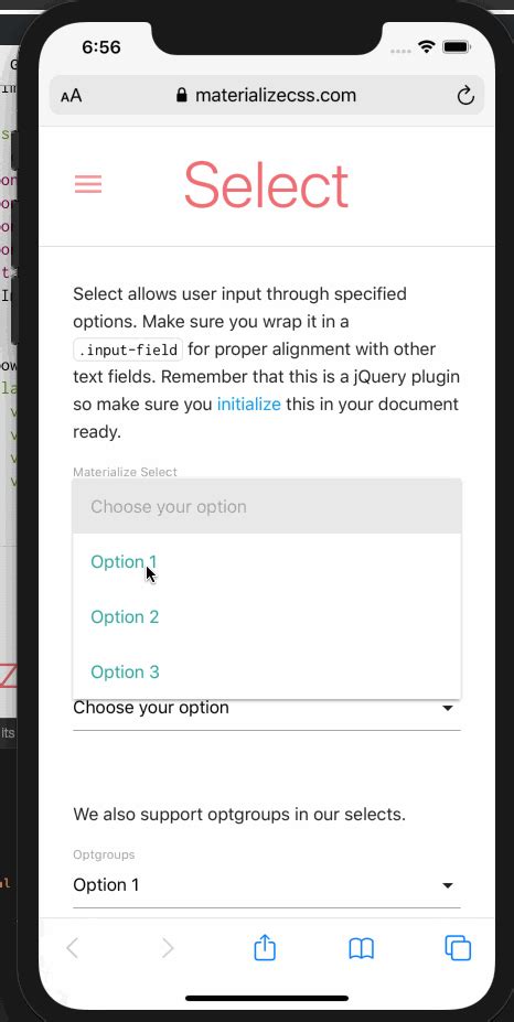 Dropdown Issue Touch Event Selecting Wrong Item · Issue 6494