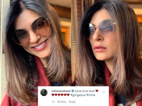 Sushmita Sens New Haircut Has Beau Rohman Shawls Heart Filed With