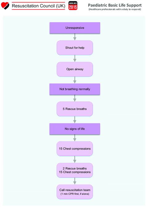 Algorithm For Paediatric Basic Life Support Reproduced With Kind