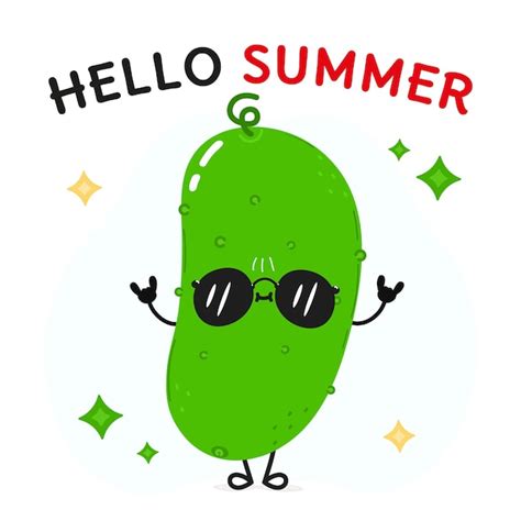 Premium Vector Cucumber Character