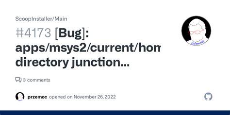 [bug] apps msys2 current home directory junction pointing to persist