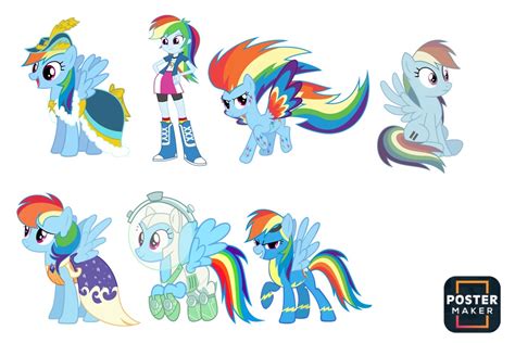 The Versions Of Rainbow Dash Part 2 By Savannahthedisneyand On Deviantart