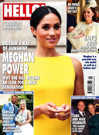 Hello Magazine Issue 1541 Meghan And Harry William And Kate Riccarda