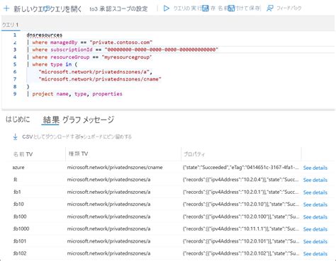 Azure Resource Graph のプライベート Dns に関する情報 Azure Dns Microsoft Learn