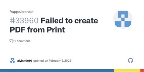 Failed To Create Pdf From Print · Issue 33960 · Frappeerpnext · Github