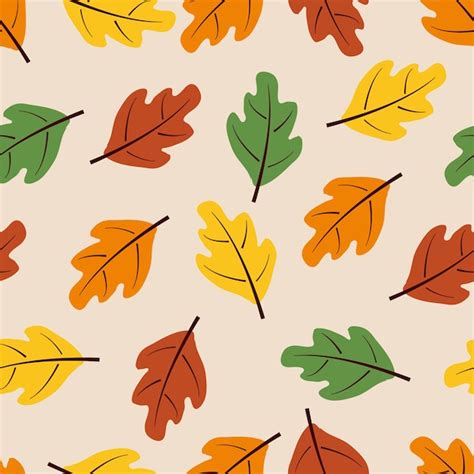 Premium Vector Fall Colorful Seamless Pattern