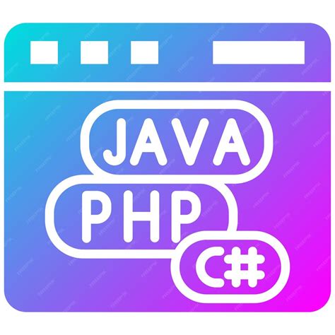 Premium Vector Coding Language Vector Illustration Style