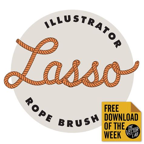 Lasso Rope Brush For Adobe Illustrator