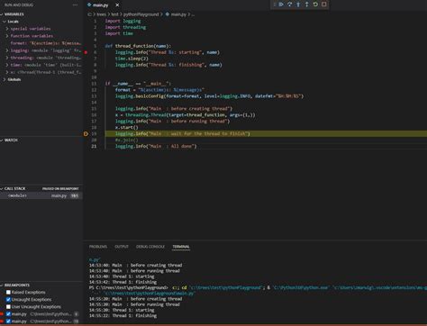 can t debug python threads in vscode · issue 874 · microsoft debugpy · github