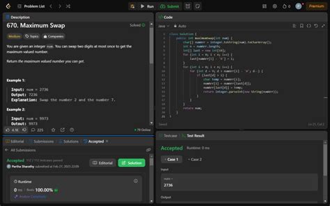 Partha Sharathy On Linkedin Leetcode Problemsolving Codingchallenge