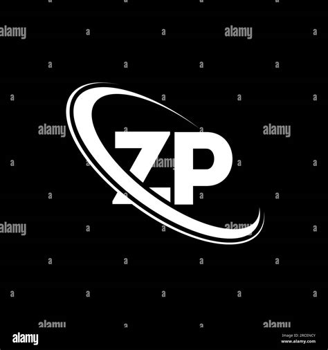 Zp Logo Z P Design White Zp Letter Zp Z P Letter Logo Design Initial Letter Zp Linked Circle