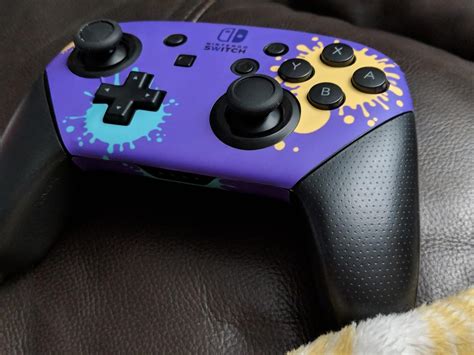 Switch Pro Controller Custom Decal Inspired By Splatoon And The N64 Purple Controller R