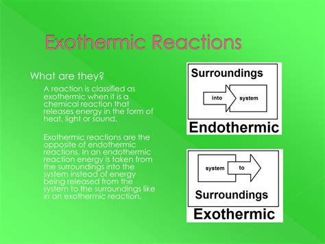 Ppt Endothermic And Exothermic Reactions Powerpoint Presentation