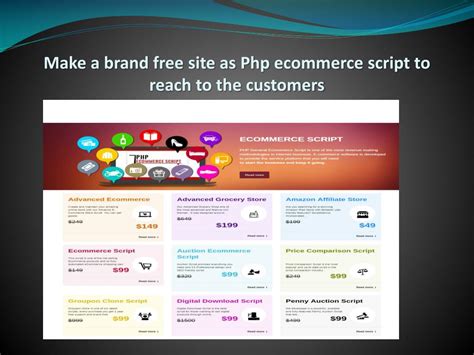 PPT PHP Ecommerce Software Open Source PHP Ecommerce Software