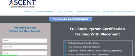 10 Best Python Full Stack Training Institutes In Bangalore 2025