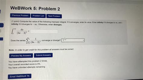 solved webwork 5 problem 2 previous problem problem list